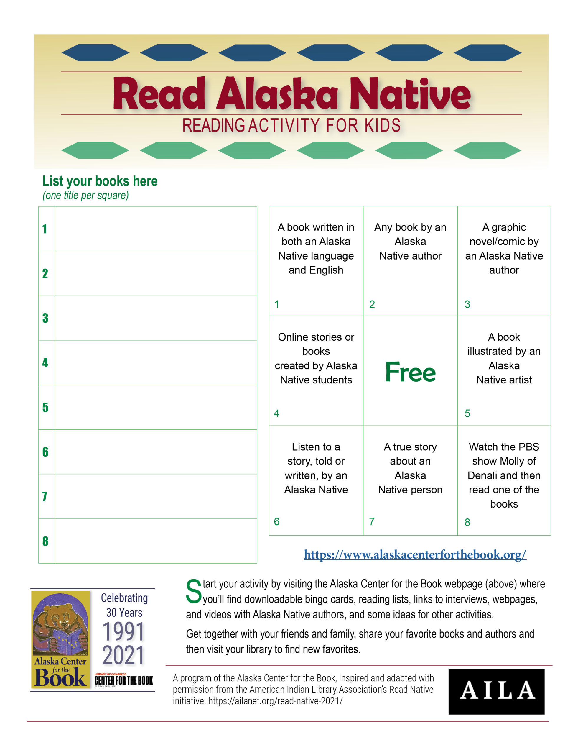 Read Alaska Native – Alaska Center for the Book